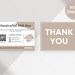Editable Business Thank You Card QR Code Thank You Business - Etsy