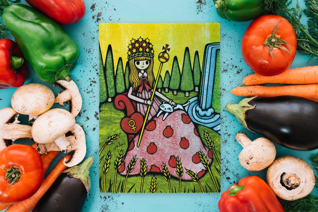 Delos Tarot Card Art Empress Glass Cutting Board II Reinforced Glass ...