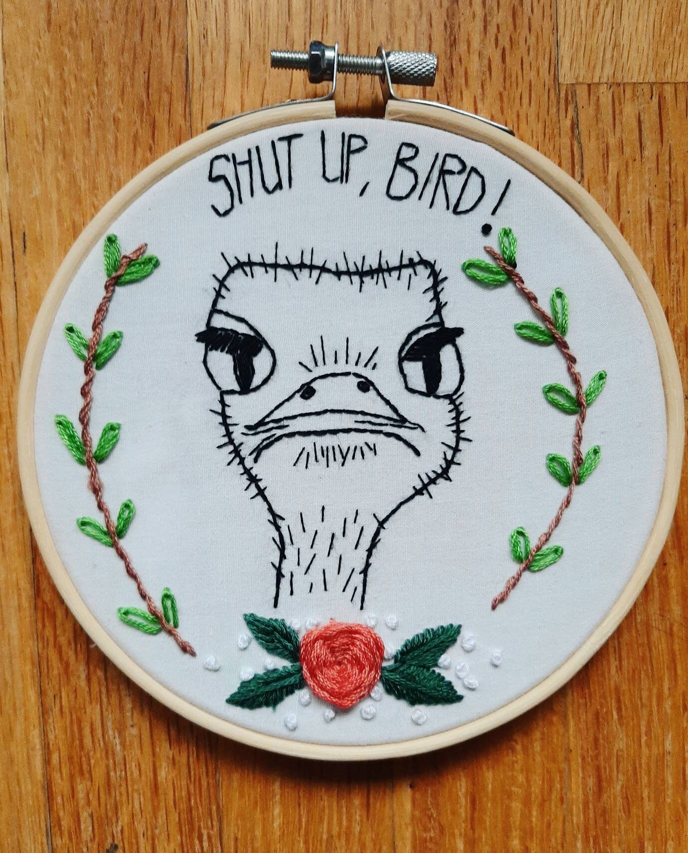 Shut Up, Bird 5 Embroidery Hoop Art. It's Always Sunny in Philadelphia ...