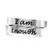 I AM ENOUGH Ring, Hope Rings - Adjustable 925 Sterling Silver Ring ...
