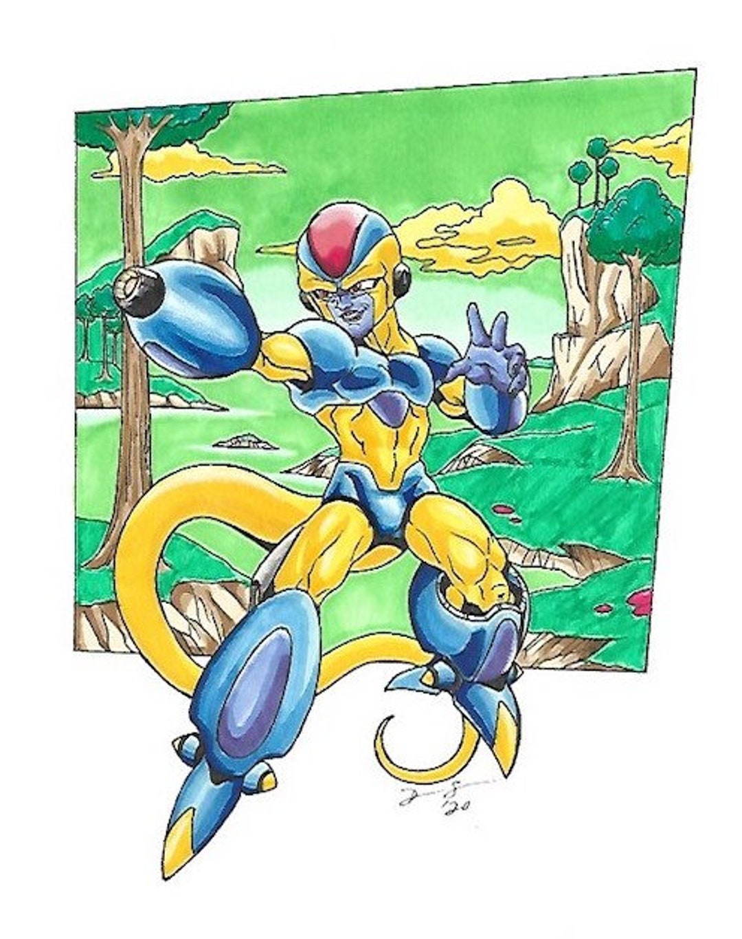 Mega Frieza Print - Etsy