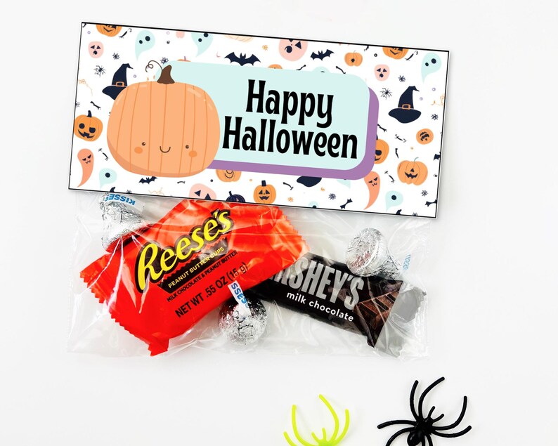 Halloween Treat Bag Toppers Digital Download Bag Topper Template ...
