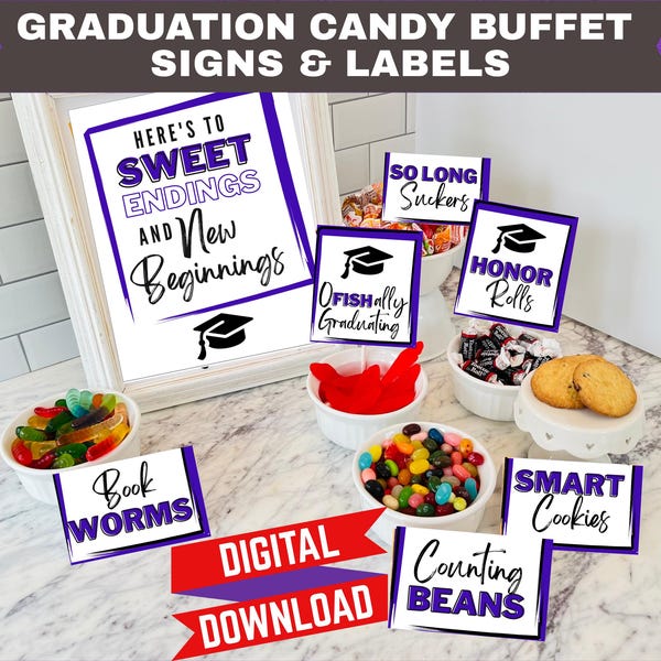 Purple Candy Buffet - Etsy