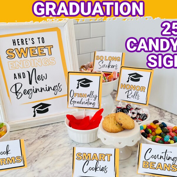 Graduation Candy Signs - Etsy