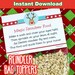 Magic Reindeer Food Poem Label Printable Reindeer Food Bags Christmas ...