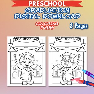 Preschool Graduation Activity Pages for Preschool Graduation Diploma ...