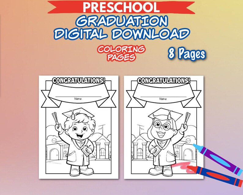 Preschool Graduation Activity Pages for Preschool Graduation Diploma ...