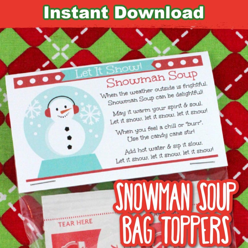 Snowman Soup - Etsy