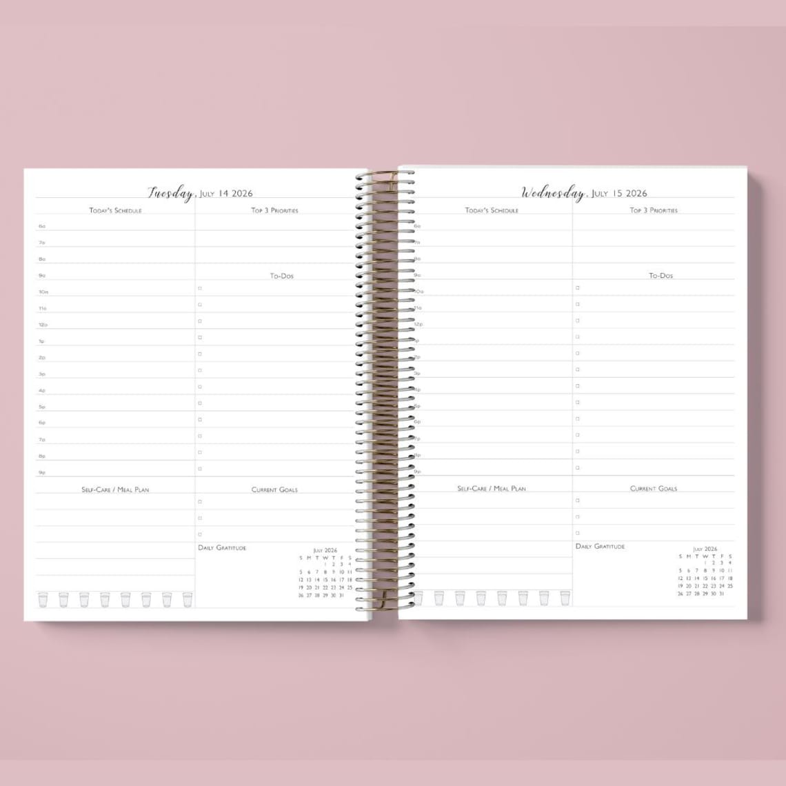 SOLD OUT! 2026 Daily Planner, Floral Design, Personalized Agenda - Etsy