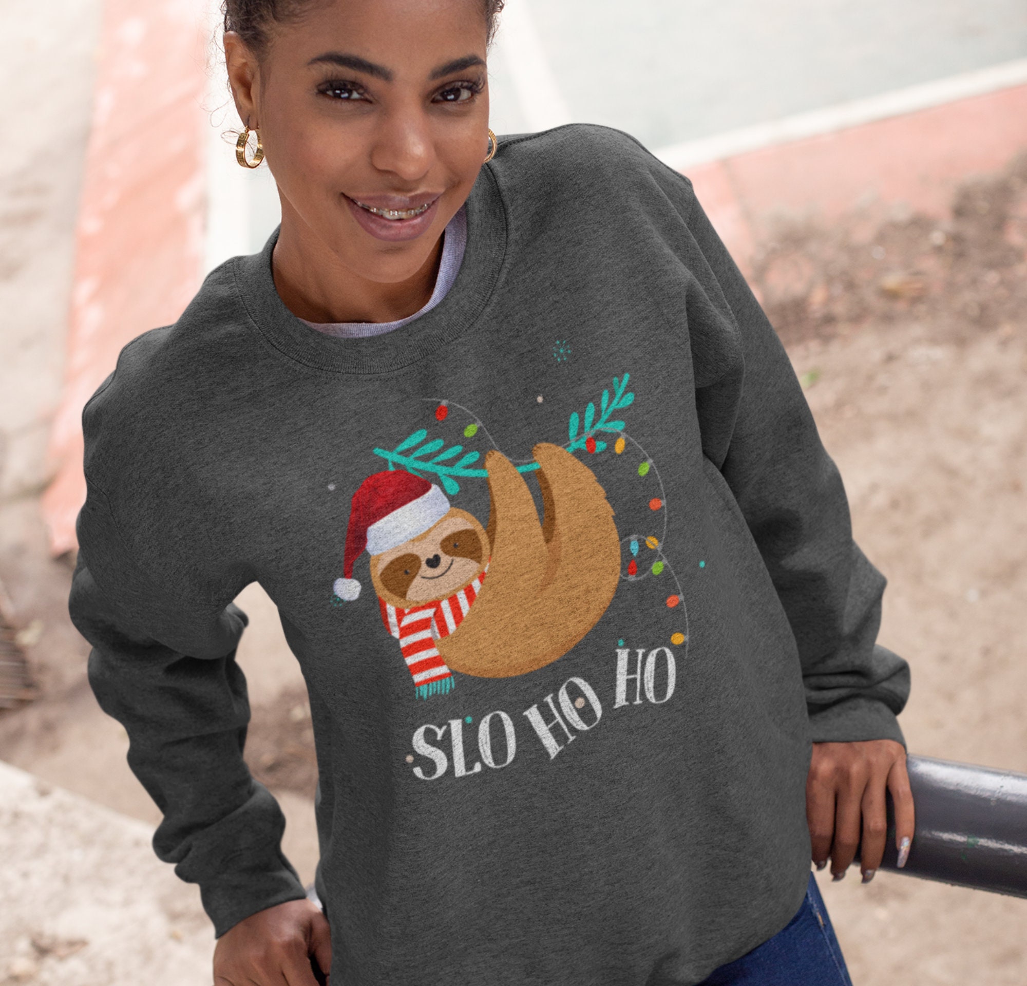 Sloth Christmas Sweater, Sloth Sweater, Funny Christmas Sweater - Etsy