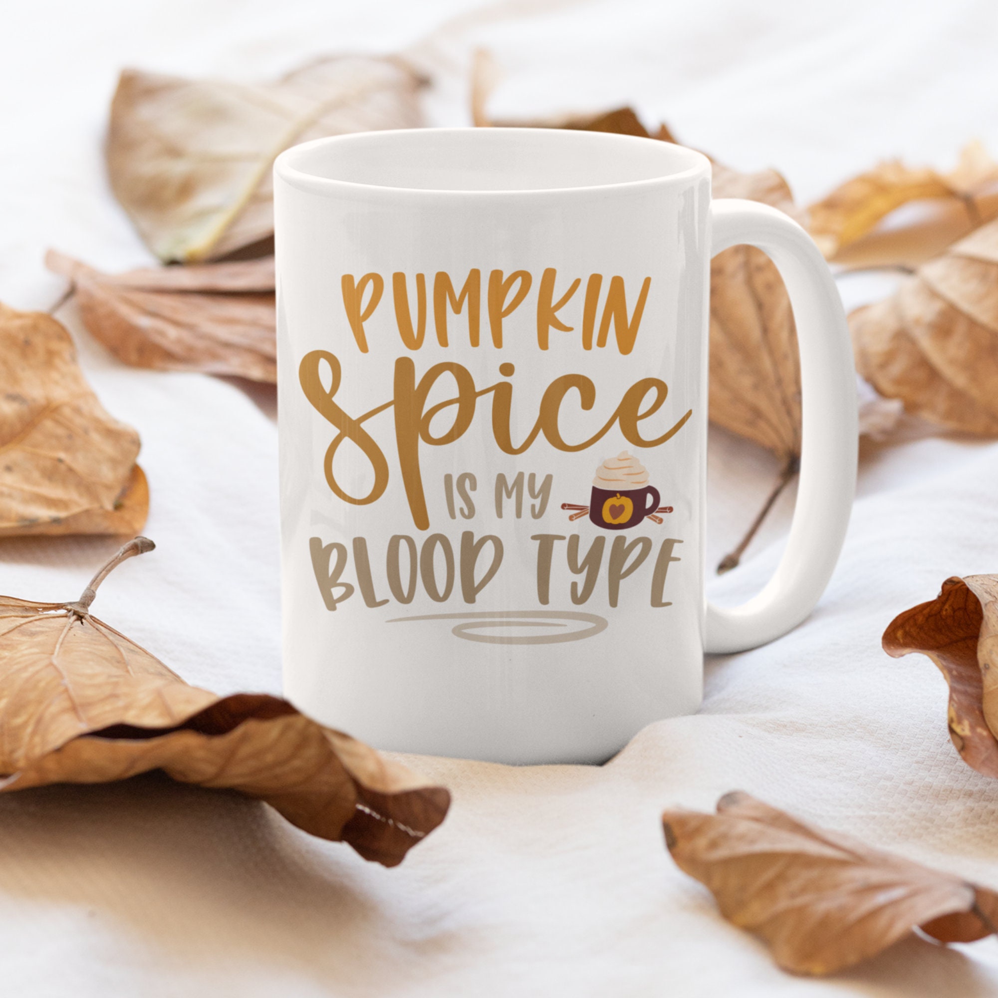 Fall Coffee Mug, Autumn Mug, Fall Mugs, Pumpkin Mug, Pumpkin Spice ...