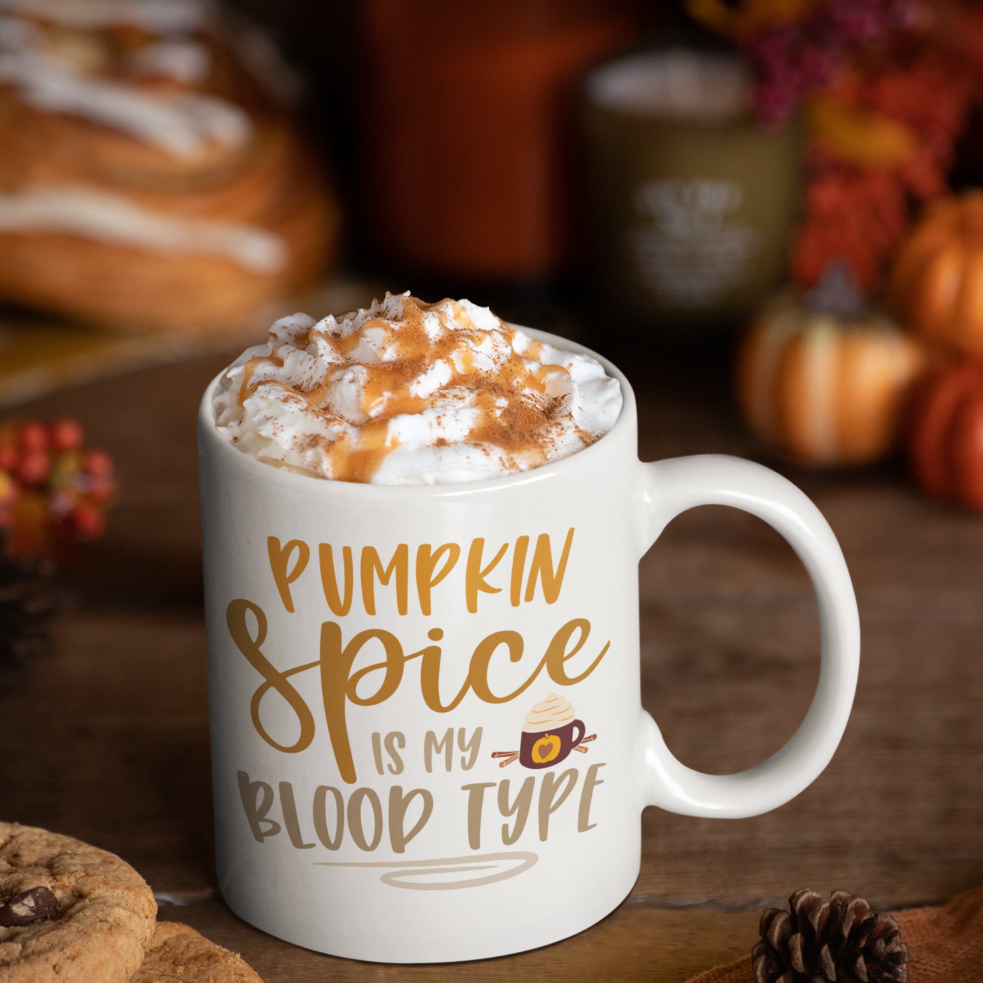 Fall Coffee Mug, Autumn Mug, Fall Mugs, Pumpkin Mug, Pumpkin Spice ...