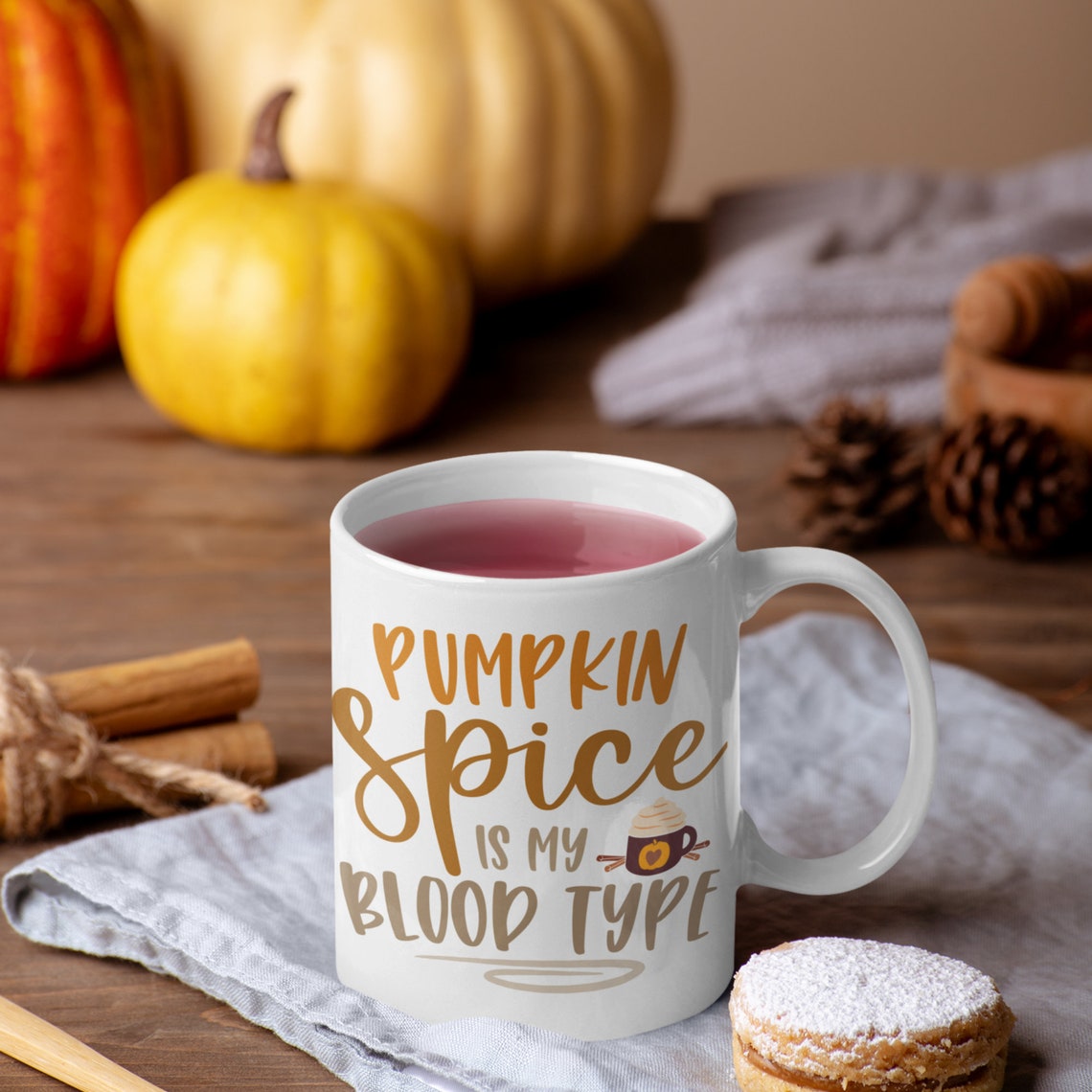 Fall Coffee Mug, Autumn Mug, Fall Mugs, Pumpkin Mug, Pumpkin Spice ...