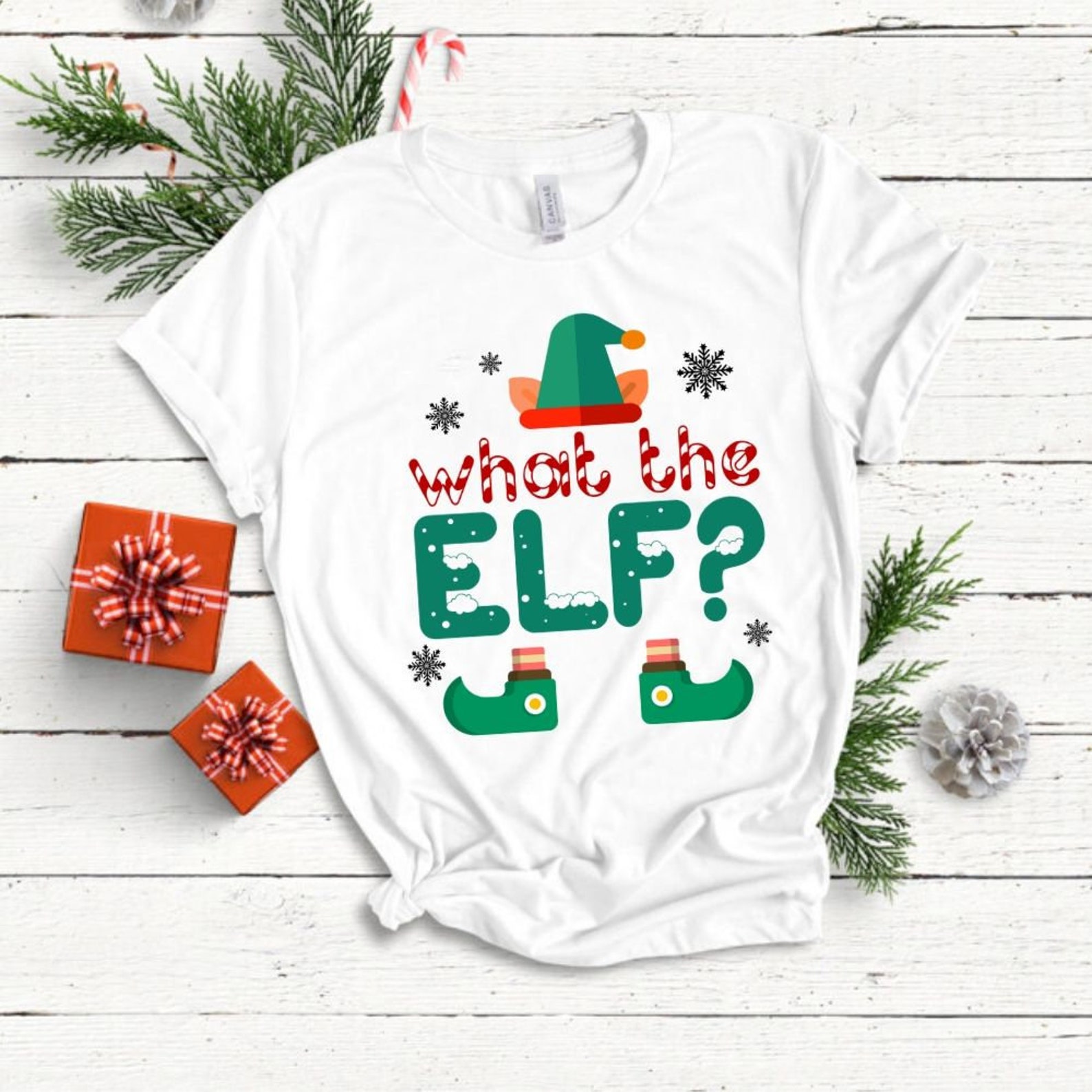 Christmas Elf Shirt, What the Elf, Funny Christmas Shirt, Elf Shirt ...