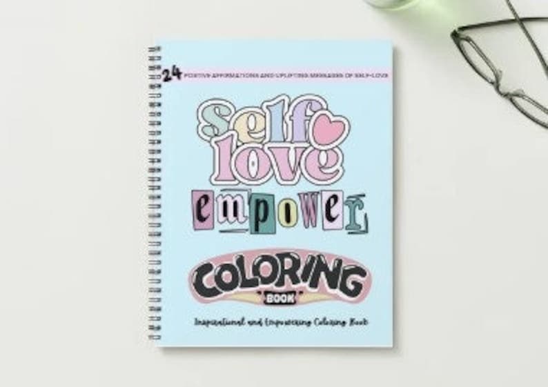 Coloring Pages for Self-love| Affirmation, Stress Relief Color Fun for ...