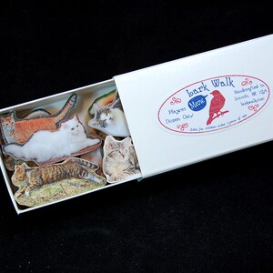 Stacking Cats Playset. One Dozen Wooden Cat Toys. Cat Game. 12 Hand Cut ...