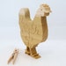 Wooden Hen Puzzle That Stands Up. Chicken Shelf Sitter Art • animal ...