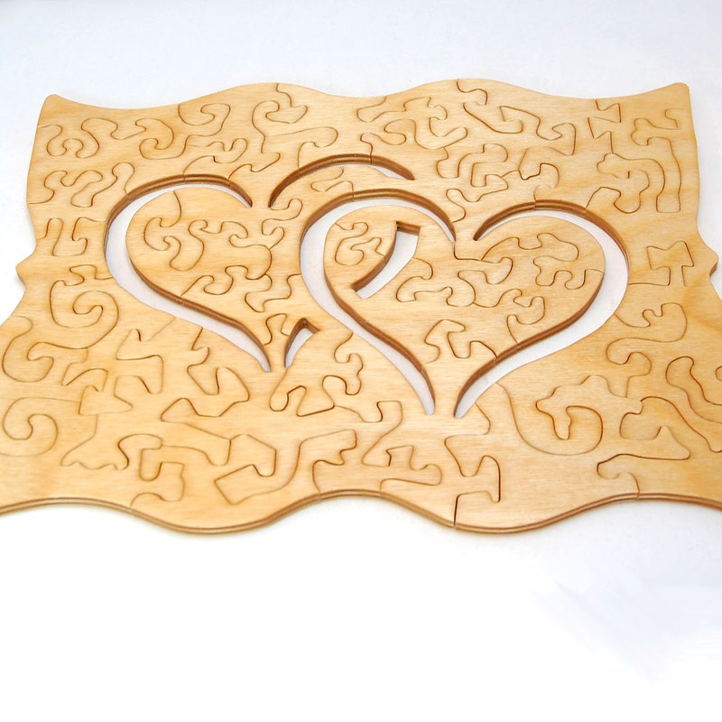Wood Heart Puzzle - Etsy