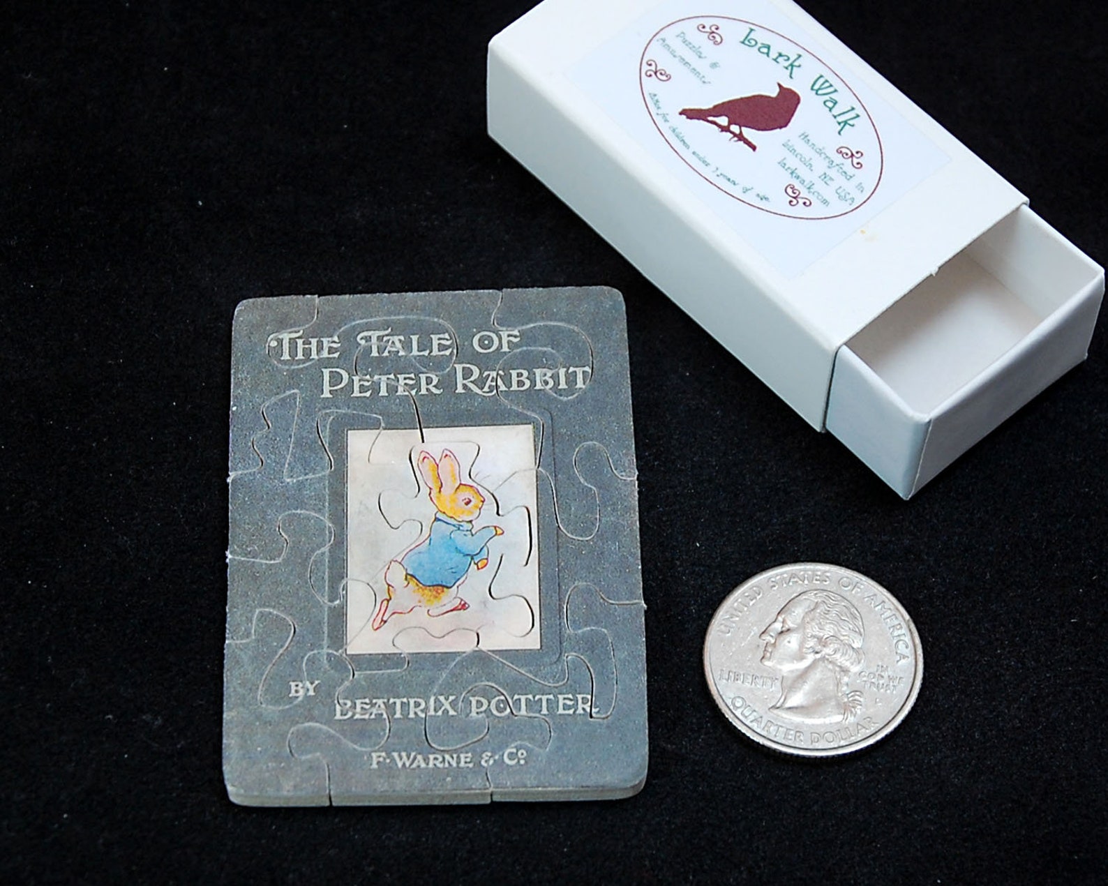 Mini Matchbox Puzzle Peter Rabbit by Beatrix Potter First | Etsy