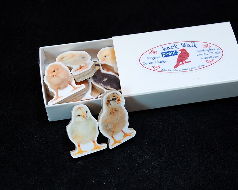 Stacking Chicks Playset. 12 Baby Chicken Wooden Toys. Hand Cut ...