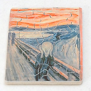 Mini Matchbox Puzzle - the Scream by Munch. Hand Cut Wooden Jigsaw ...