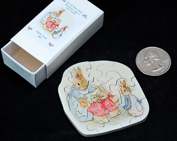 Mini Matchbox Puzzle Peter Rabbit by Beatrix Potter - Etsy