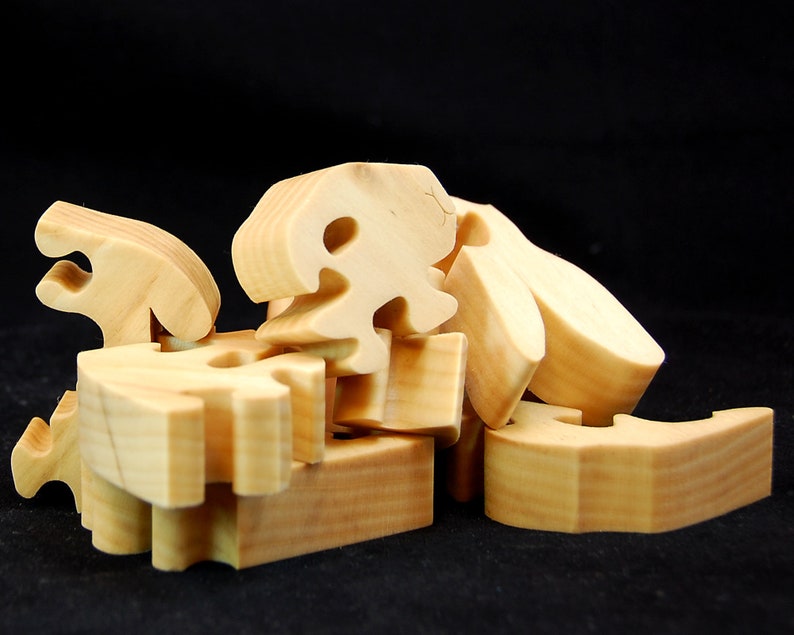 Wooden Rabbit Puzzle.Handmade Hand cut with scroll saw | Etsy