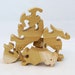 Wooden Hen Puzzle That Stands Up. Chicken Shelf Sitter Art • animal ...