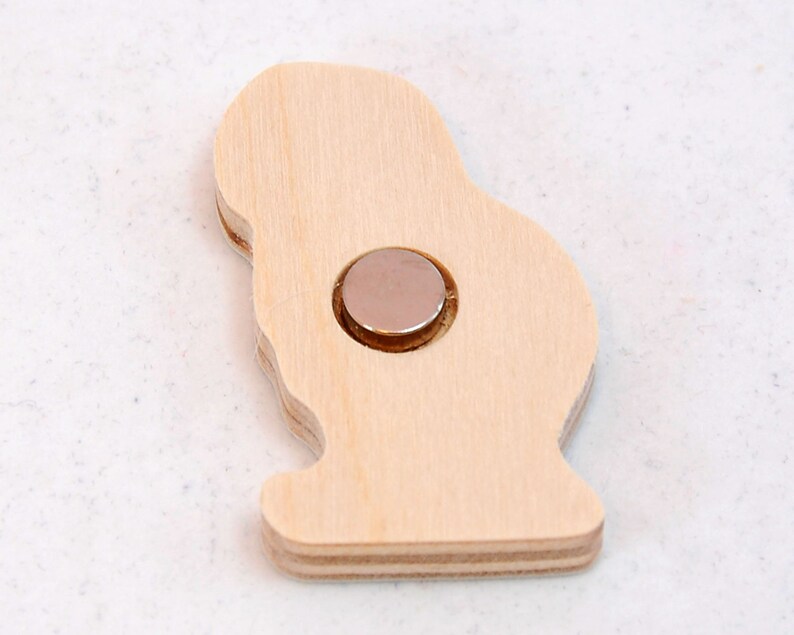 Chick Magnets 5 Magnet Set. Hand-cut Wooden Fridge Magnets. | Etsy