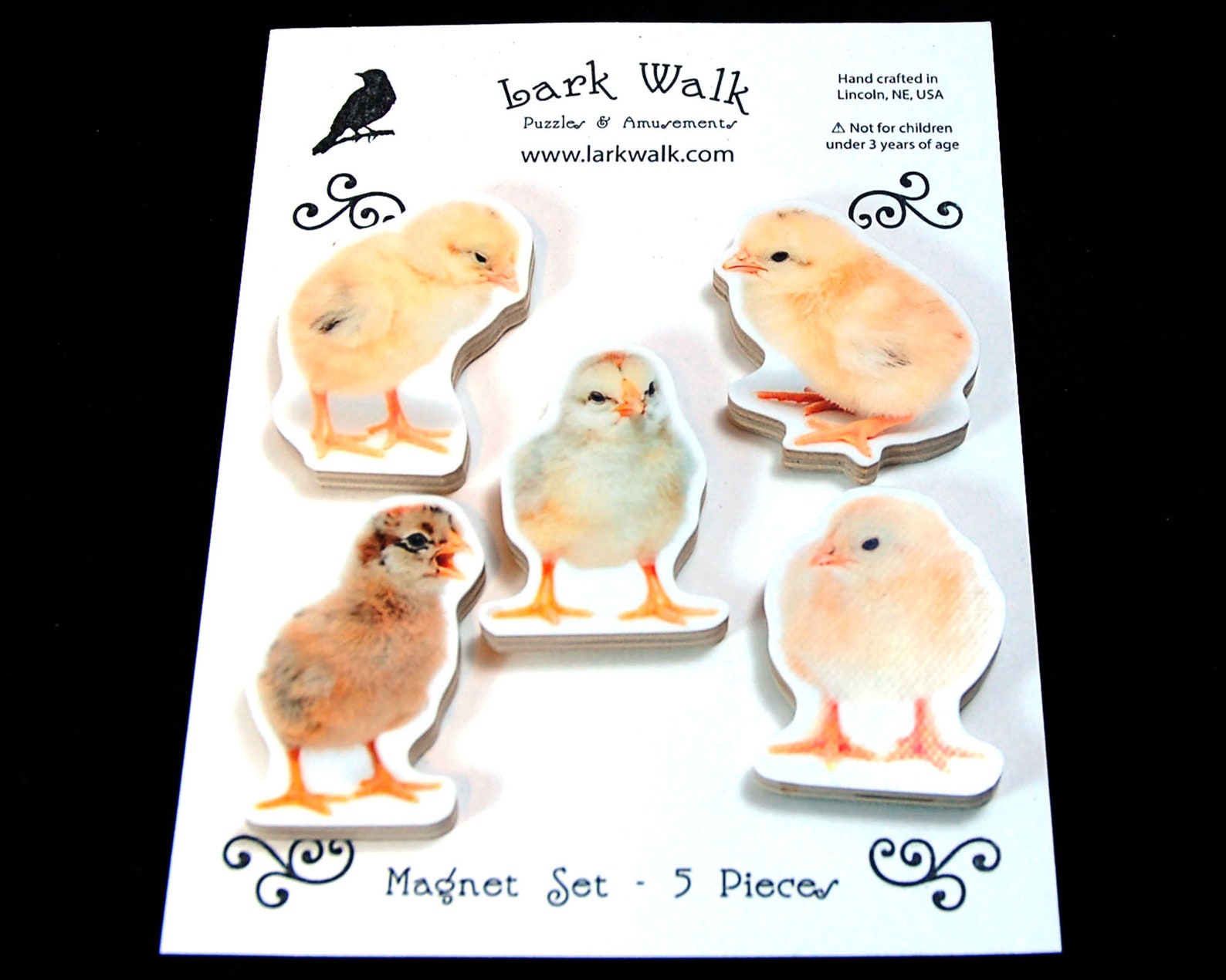 Chick Magnets 5 Magnet Set. Hand-cut Wooden Fridge Magnets. - Etsy