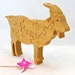 Wooden Goat Puzzle That Stands up - Billy Goat Art Shelf Sitter ...