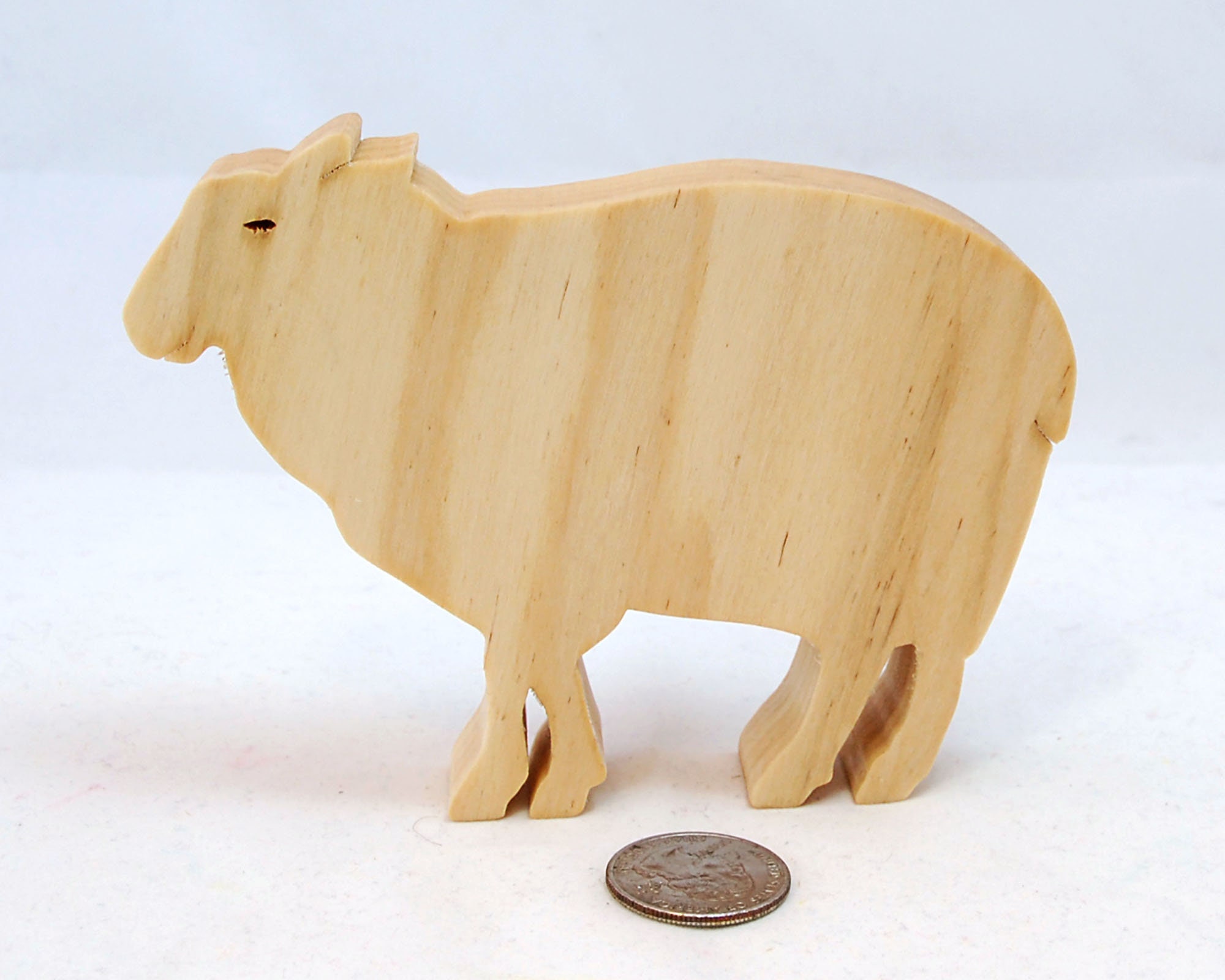 Wooden Sheep Toy. Wood Toy Ewe. Handmade Hand Cut With Scroll - Etsy