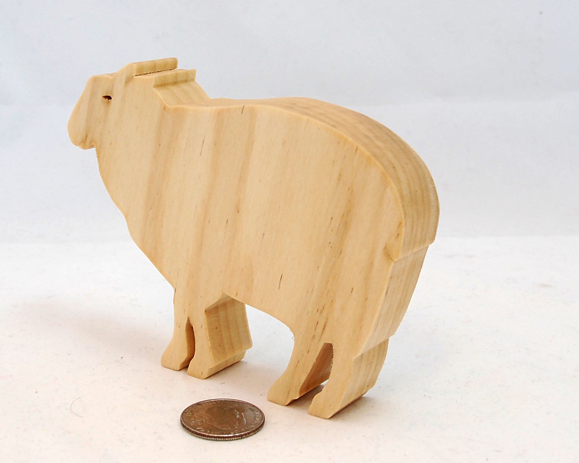 Wooden Sheep Toy. Wood Toy Ewe. Handmade Hand cut with | Etsy
