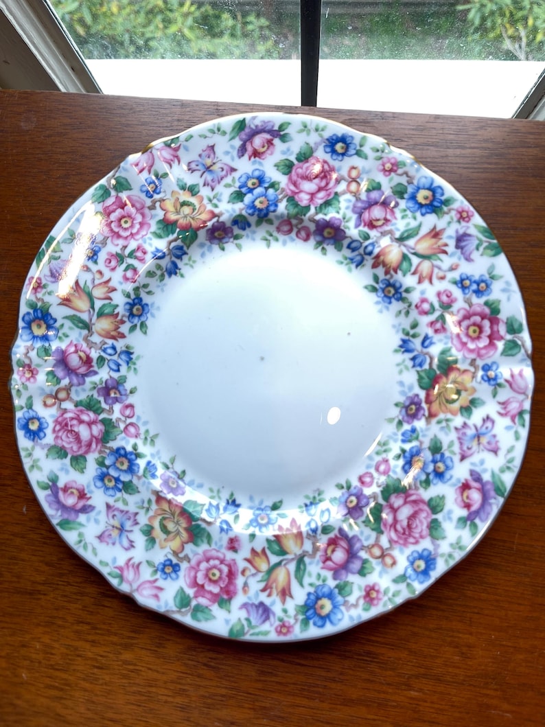 Crown Staffordshire Made in England Bone China Springtime Pattern ...