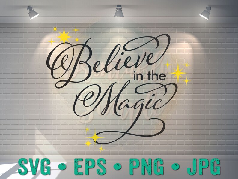 Believe in the Magic SVG Clipart Cut File - Etsy