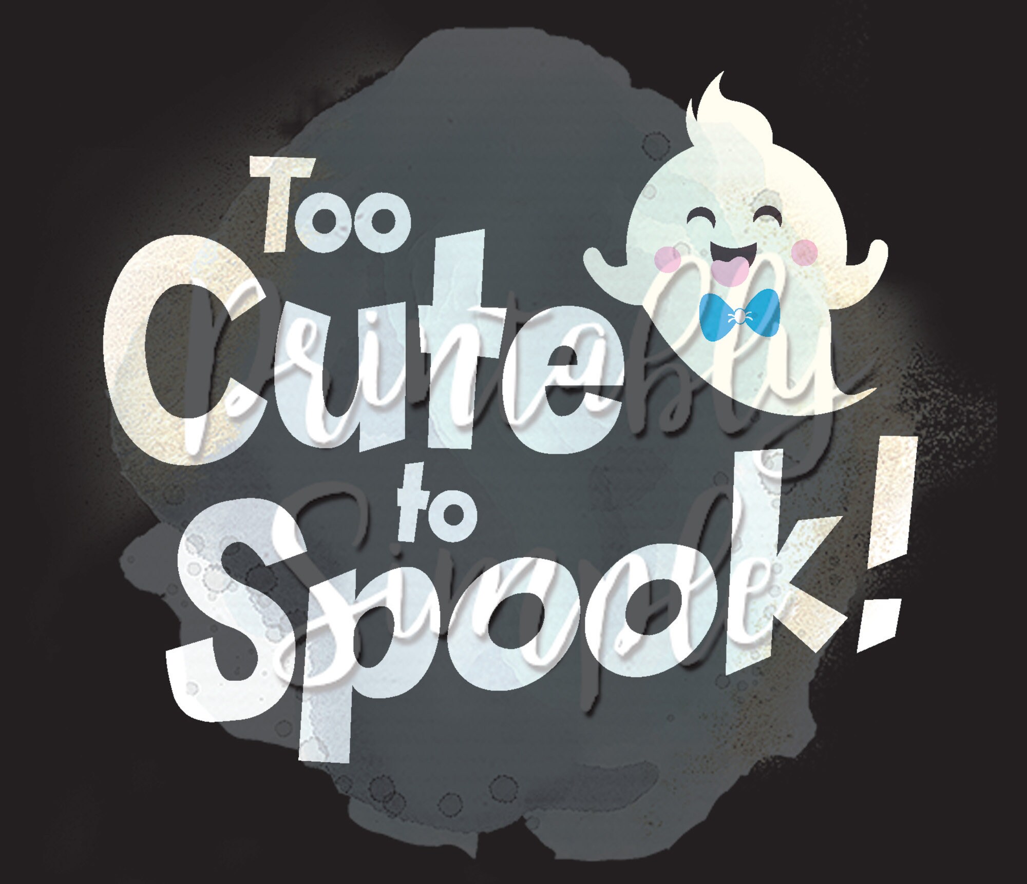 Too Cute to Spook Kid Ghost Boy & Girl SVG Clipart Cut File - Etsy