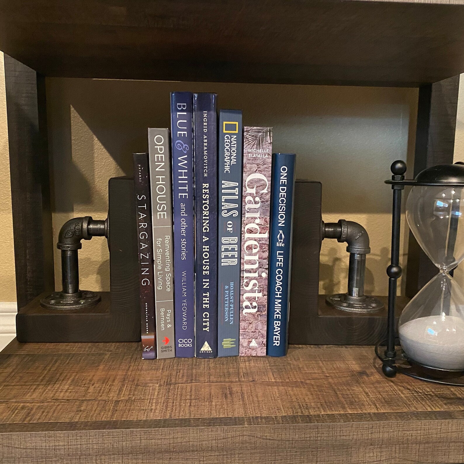 Industrial Rustic Bookends Set of 2 Heavy Wood Bookends With - Etsy