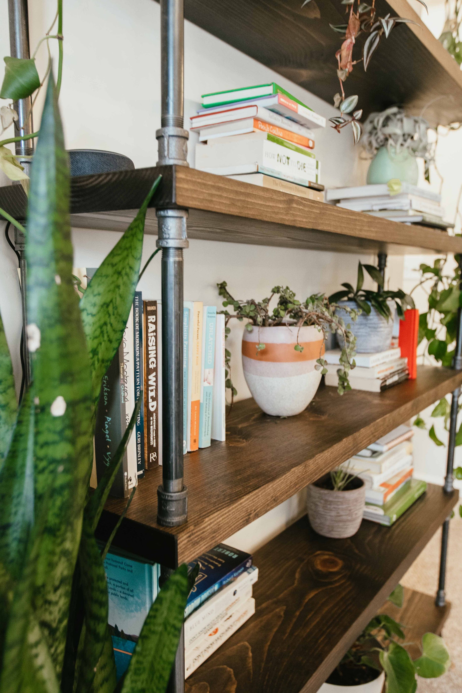 Industrial Rustic Bookcase Modern Farmhouse Bookshelf Unit - Etsy