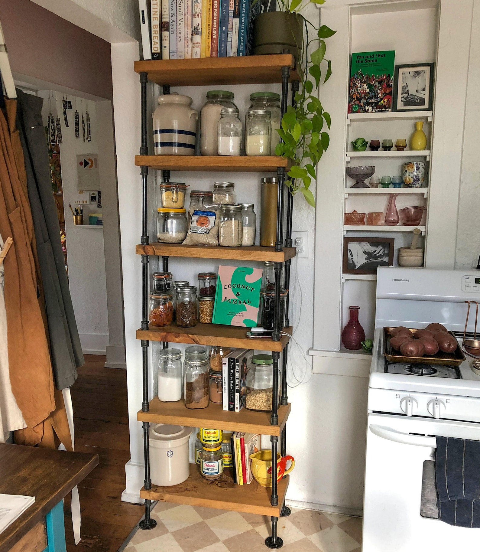 Industrial Style Bookcase Industrial Pipe Rustic Shelving - Etsy