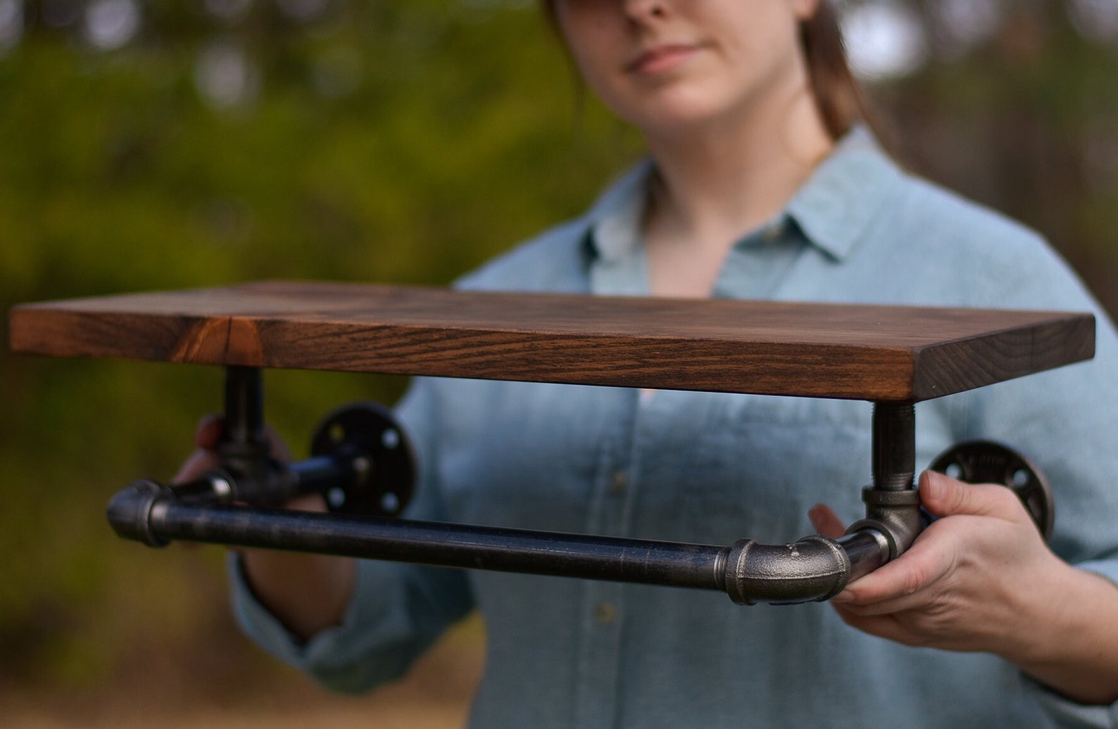 Clothes Rack With Shelf Rustic Clothing Rack Open Shelving - Etsy