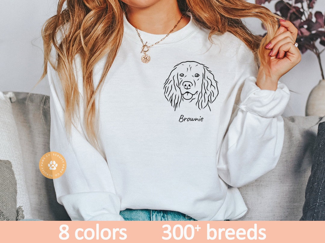 Custom Irish Setter Crewneck Sweater Personalized Dog Sweatshirt Print ...