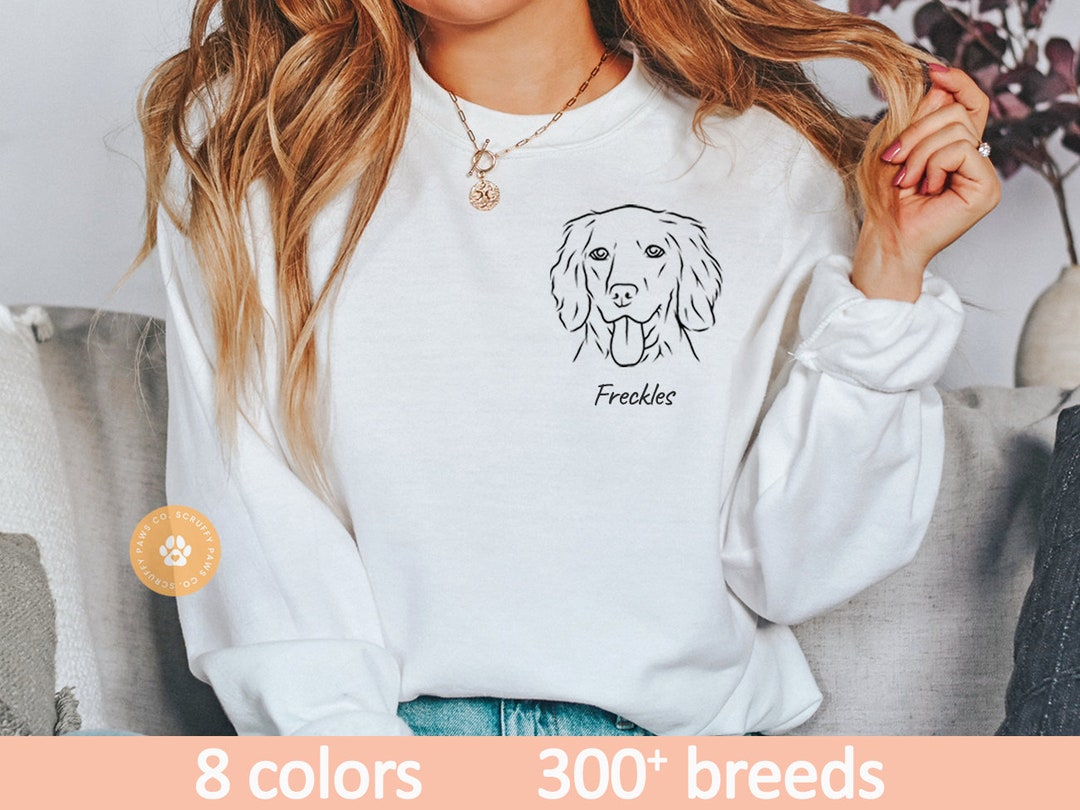 Custom English Setter Crewneck Sweater Personalized Dog Sweatshirt ...