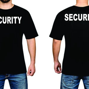 Security, Event Staff, or Police T-shirts S-4X Free Shipping - Etsy