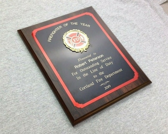 Firefighter Plaque - Etsy