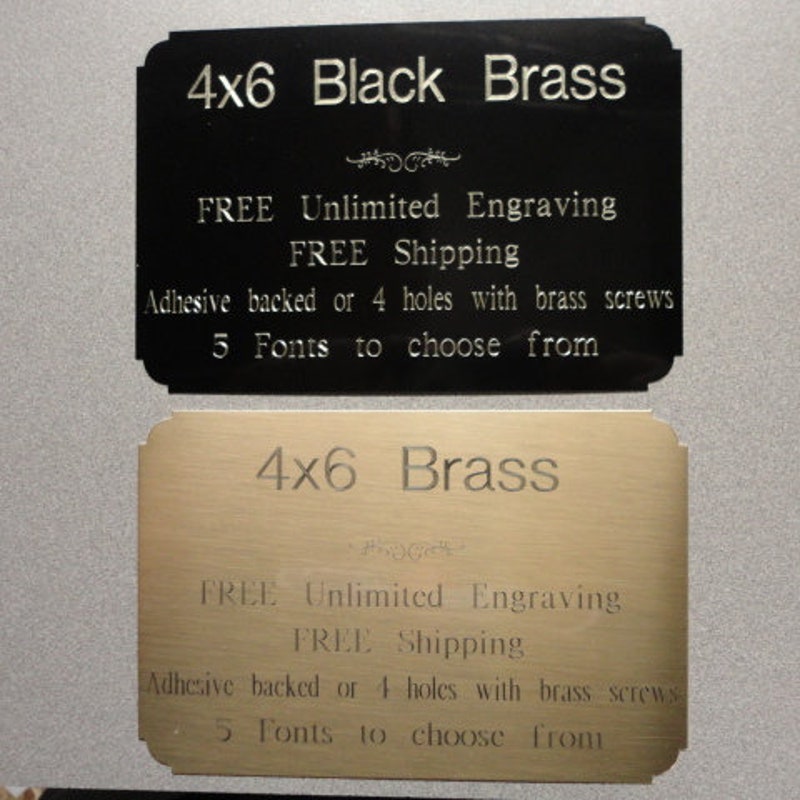 Custom Engraved Sign 4x6 - Etsy