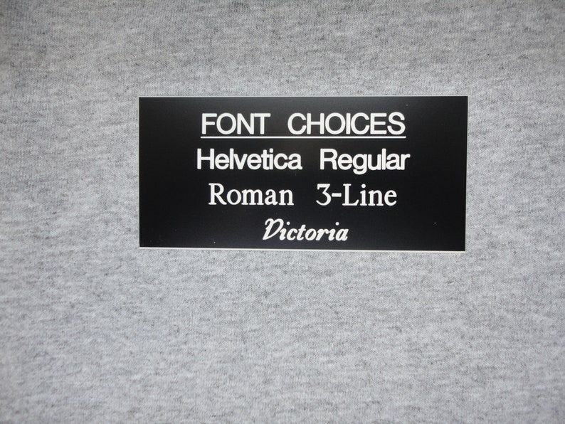 Plastic Signage - Any Size up to 10 Square Inches-free ENGRAVING ...