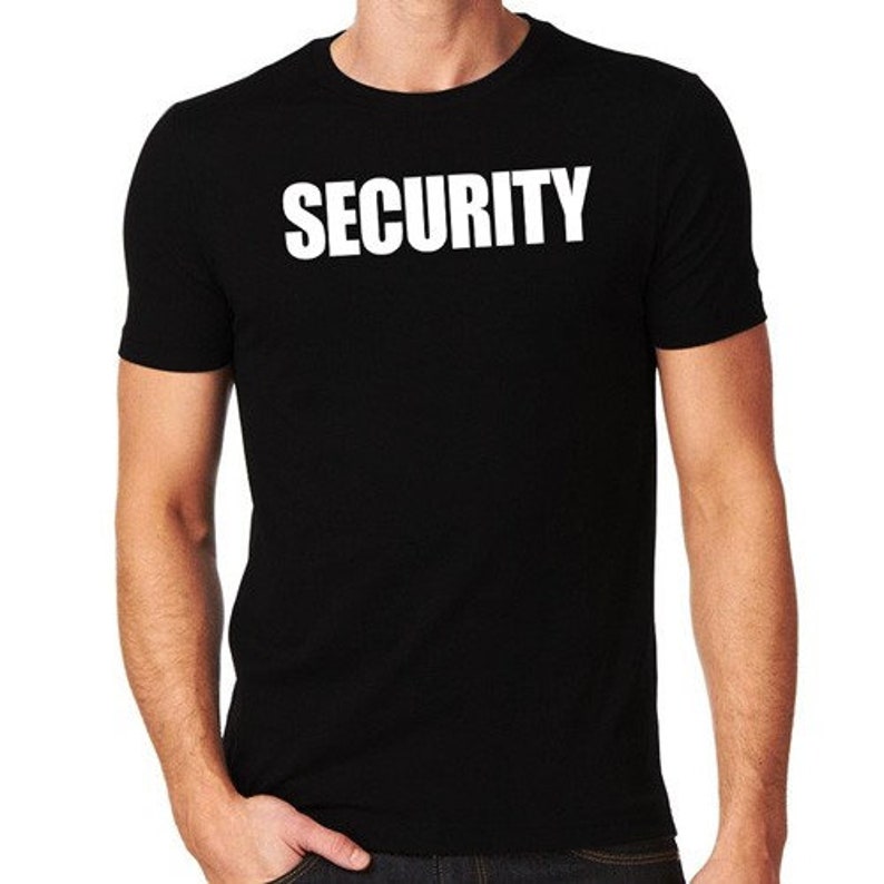 Black SECURITY T-shirt. S-XL Event Staff - Etsy