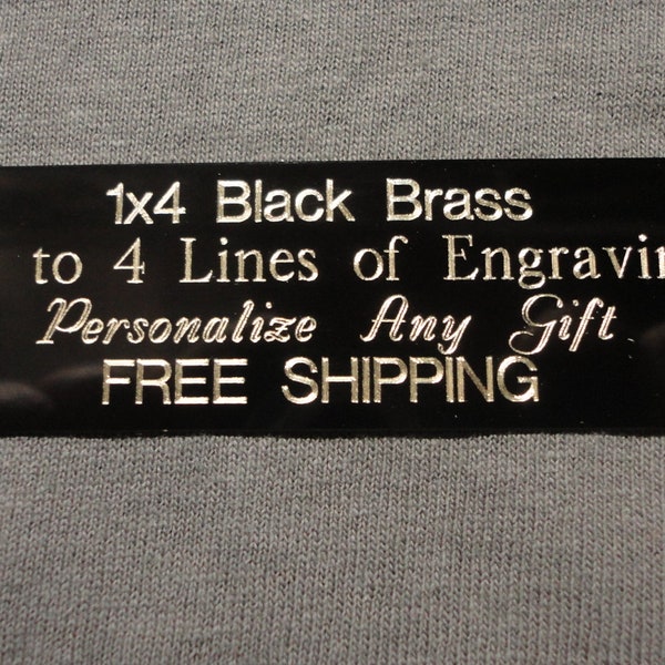 Personalized Trophy Pet Sign Handmade Custom Engraved Black Brass Plate ...