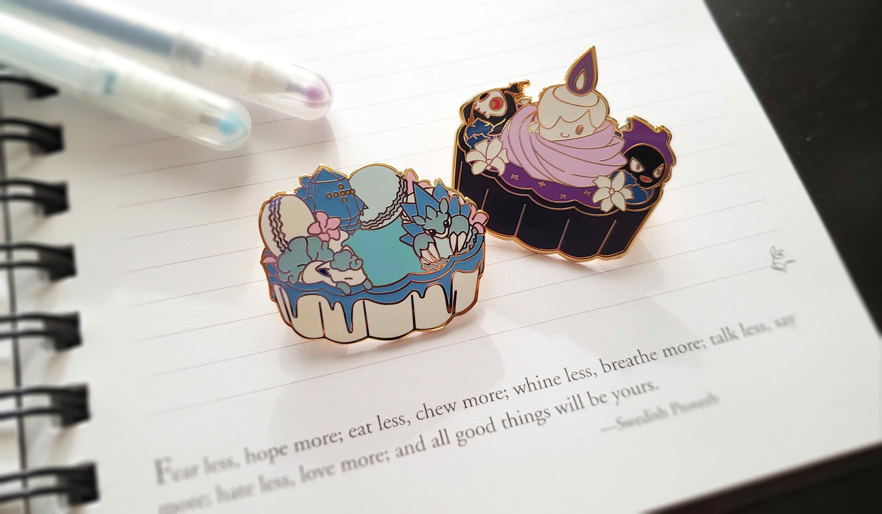 Pokemon Dessert Tart Enamel Pins Kirlia Leafeon Celebi - Etsy