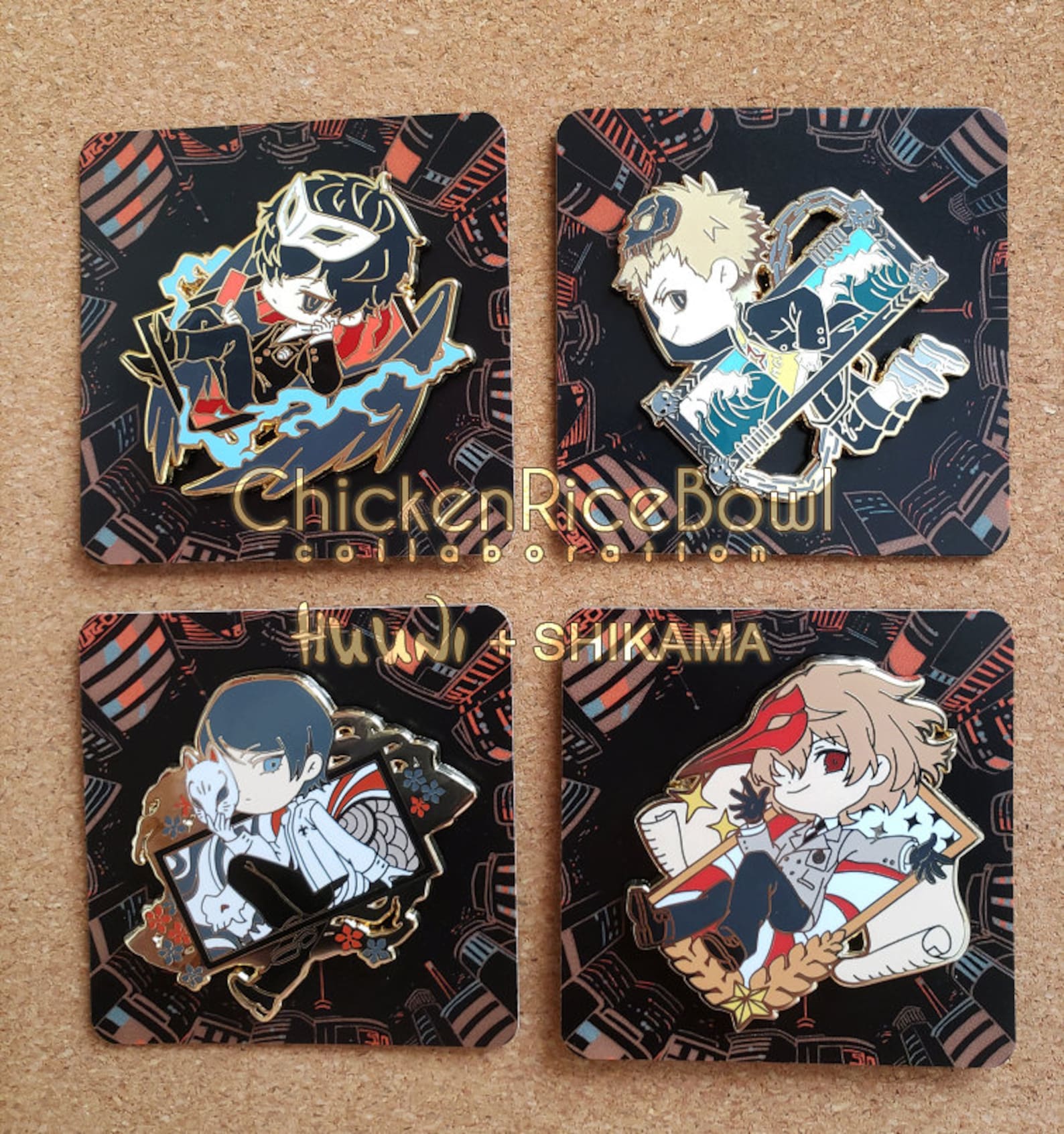 P5 Hard Enamel Pin Joker Haru Ann Yusuke Makoto Akechi Ryuji Futaba - Etsy